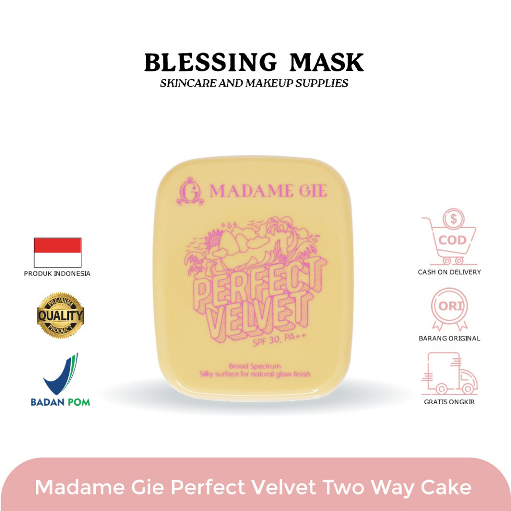Jual Madame Gie Perfect Velvet SPF 30PA++ Two Way Cake - TWC MakeUp ...