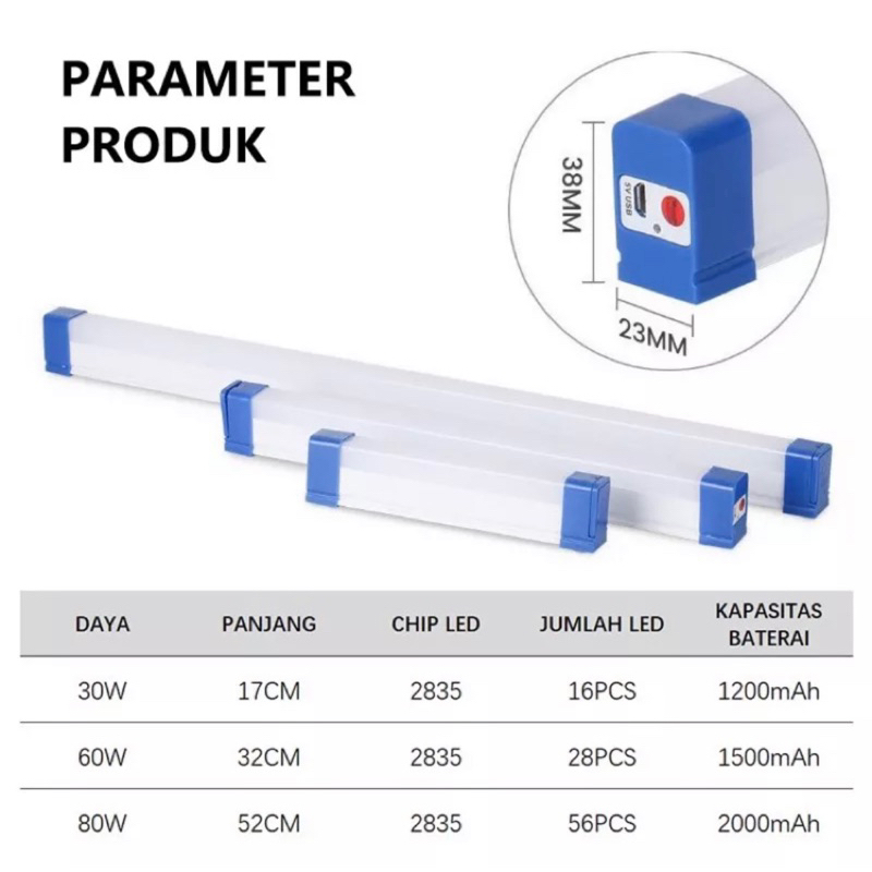 Jual LAMPU LED TEMPEL USB LAMPU PANJANG USB PRAKTIS SIMPEL | Shopee ...