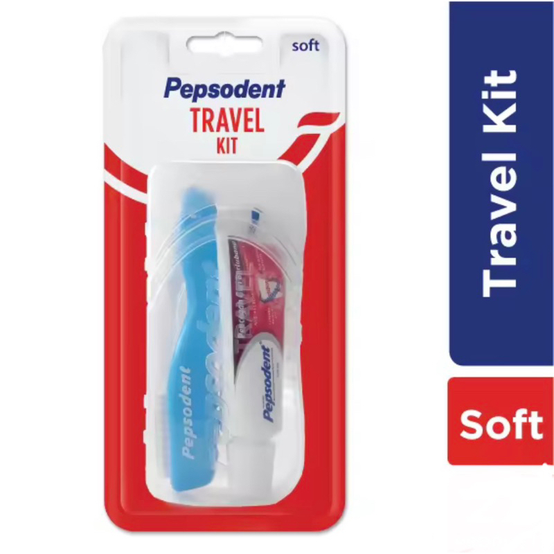 Jual Pepsodent Sikat Gigi Travel Kit ( 1 Sikat Gigi + 1 Odol ) | Shopee ...