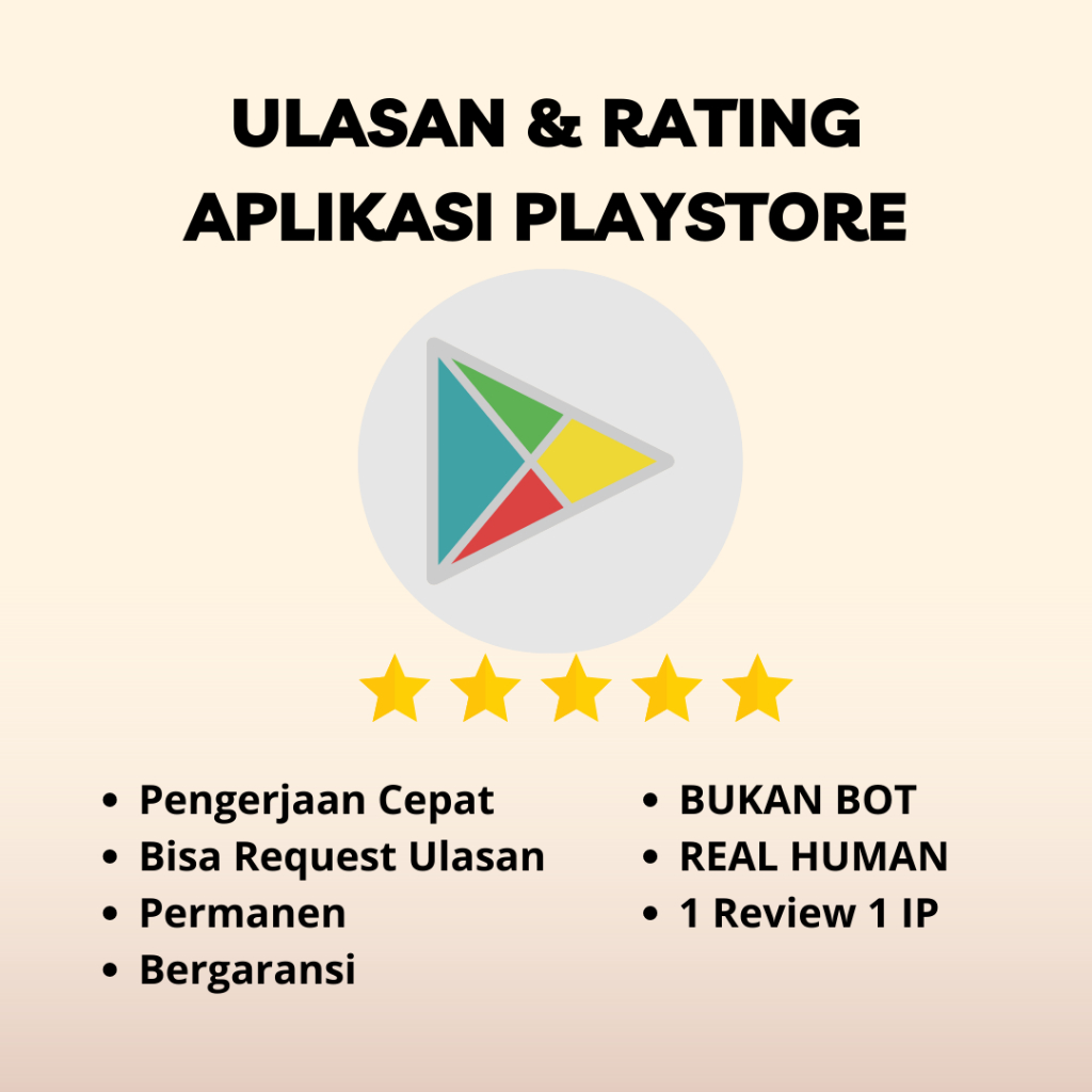 Jual Jasa Download Rating / Review / Ulasan Aplikasi Playstore ...