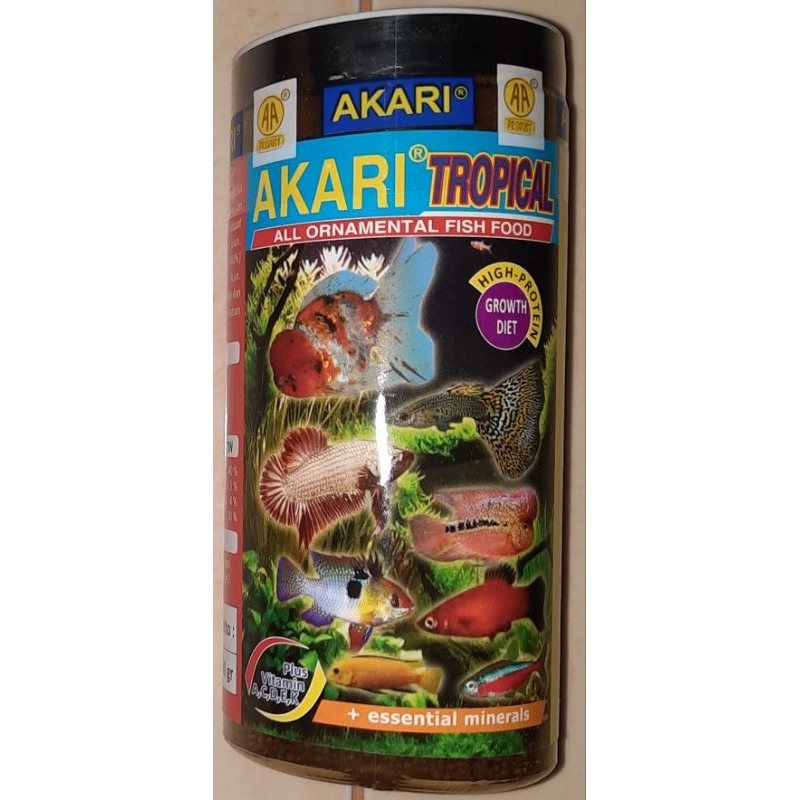 Jual pelet akari tropical 0.7 mm 100 gram ( floating ) ( botol ) ( all ...