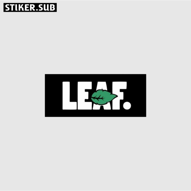 Jual Stiker sticker brand lokal LEAF | Shopee Indonesia