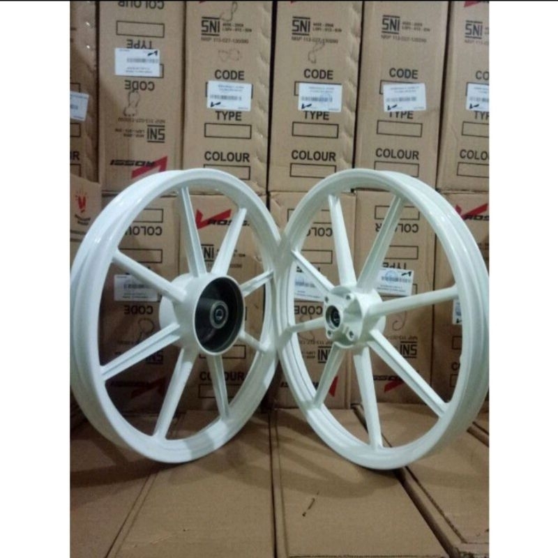 Jual velg vrossi palang 8 revo absolute revo fit warna putih | Shopee ...