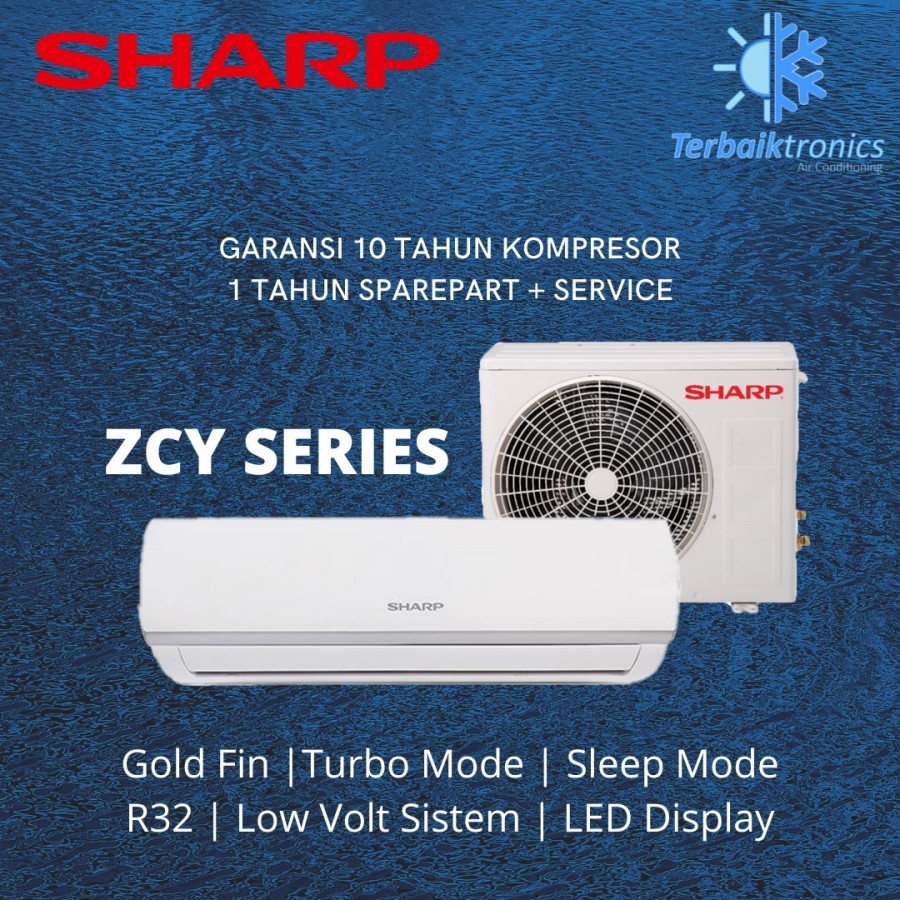 Jual AC Sharp Low Watt 1 PK R32 AHA9BEY / 9BEY | Shopee Indonesia