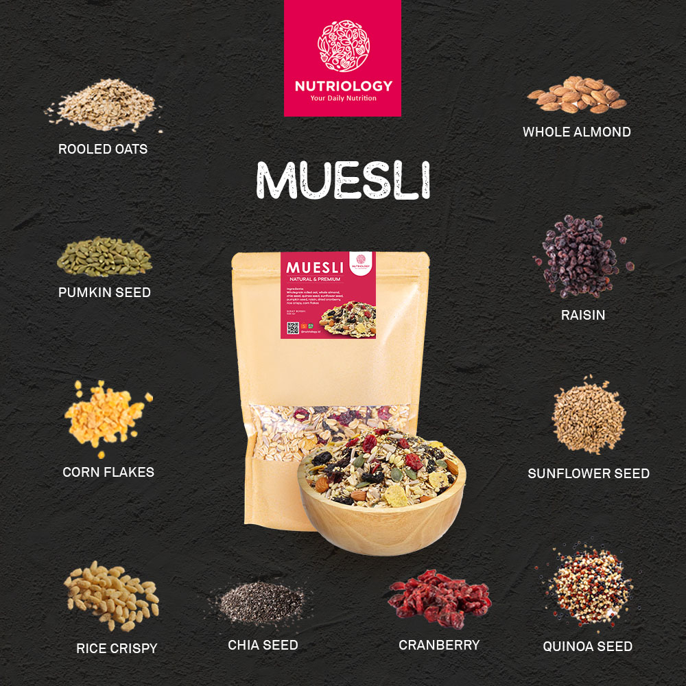 Jual Muesli Fruit seed Nutriology 1 Kg Sereal Diet Sehat Sarapan ...