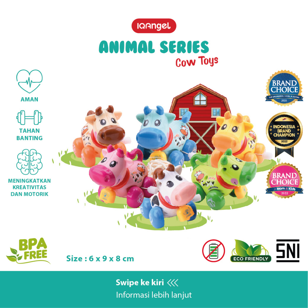 Jual Mainan IQ Angel Cow Toys/Mainan Edukasi Anak/Mainan Bayi Karakter ...