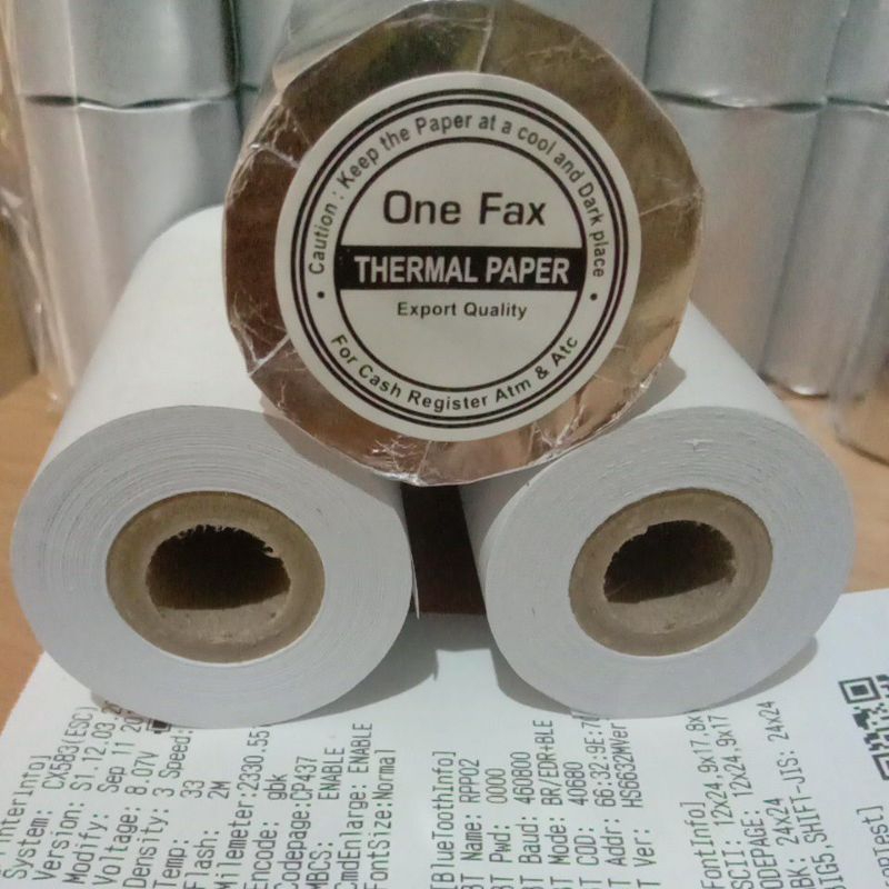 Jual Kertas Thermal Struk Kasir Paper Rol 80X50 Thermal POS | Shopee ...
