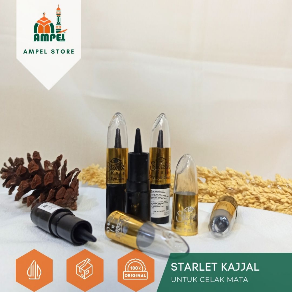 Jual Celak Mata Herbal STARLET KAJAL Asli Pakistan Aman Sensasi Mint ...