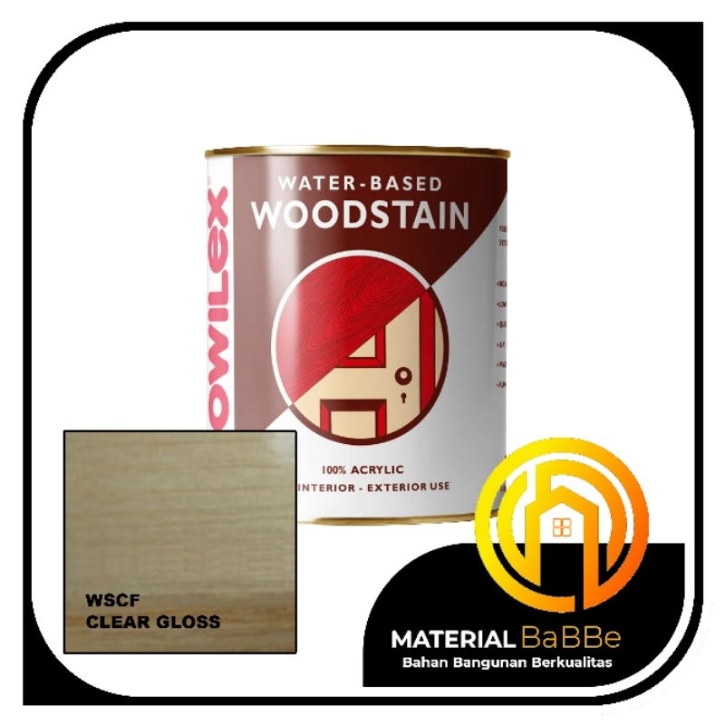 Jual Mowilex Woodstain WSCF Clear Gloss 1 Kg | Cat Plitur Politur Kayu ...