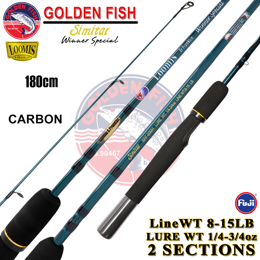 Jual ROD GOLDENFISH LOOMIS SIMITAR FUJI | Shopee Indonesia