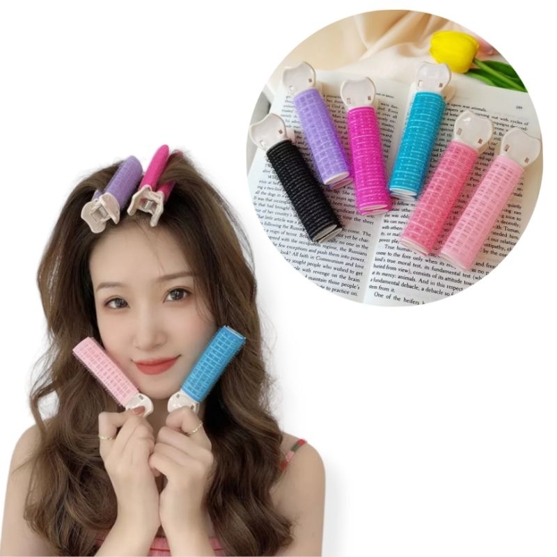 Jual Hair Roller Clip Gulung Poni Jepitan Korea Velcro Rol Rambut Blow ...