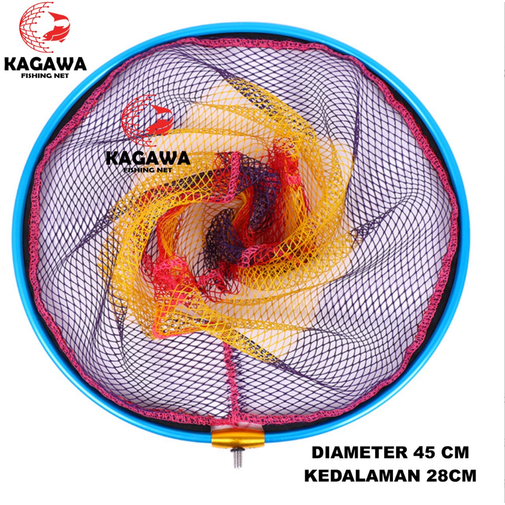 Jual SEROKAN JALA IKAN BULAT BAGIAN KEPALA WARNA WARNI DIAMETER 45 CM ...