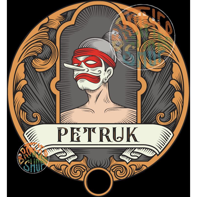 Jual cetak water slide decal gambar Petruk untukracing motor helm dll ...