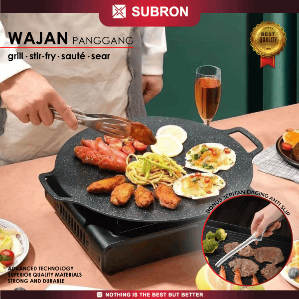 Jual SUBRON Wajan Bulat 34cm SET Capitan 10inch Stainless Steel ...