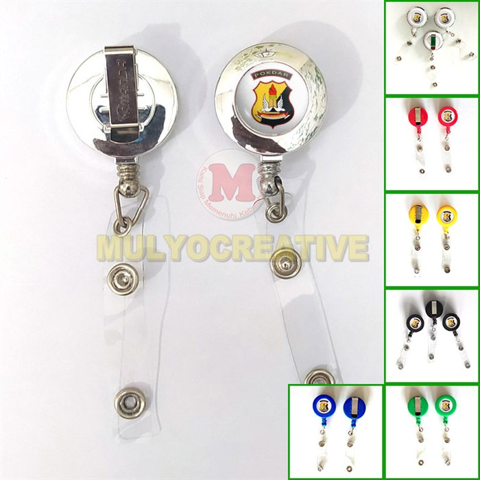 Jual ID Card Yoyo Pokdar Gantungan ID Card Holder Logo Pokdar Kamtibmas ...