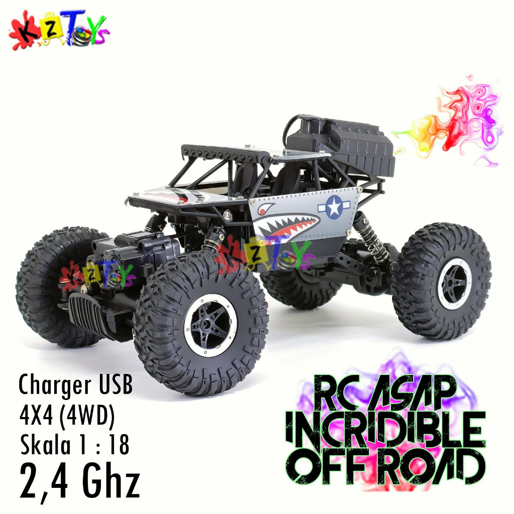 Jual MAINAN RC ASAP OFF ROAD 4X4 SKALA BESAR 1:14 SPRAY SMOKE ROCK ...