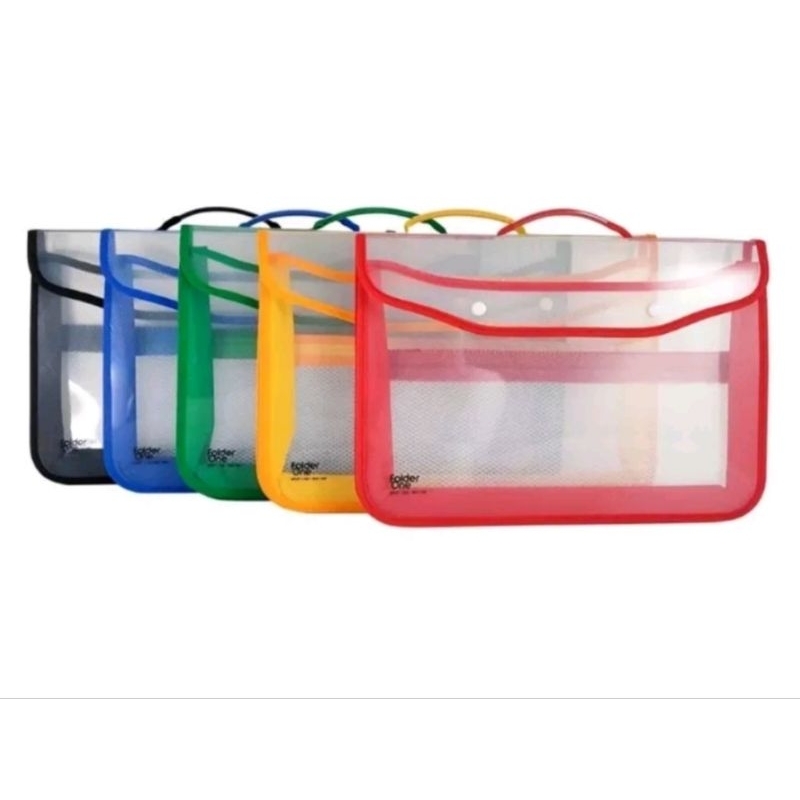 Jual SCHOOL BAG/MAP TAS/ZIPPER BAG/BRIEF BAG 2 KANCING JALA JARING ...