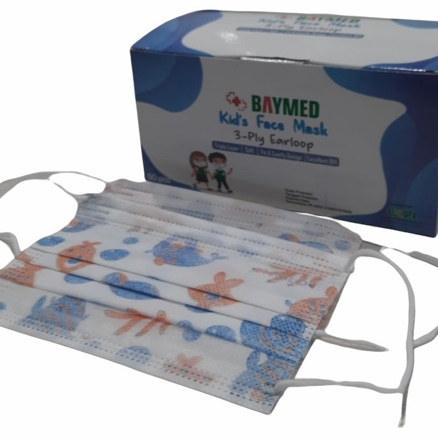 Jual Baymed - Masker Anak Earloop Motif 3 Ply 1 Box Isi 50 Pcs | Shopee ...