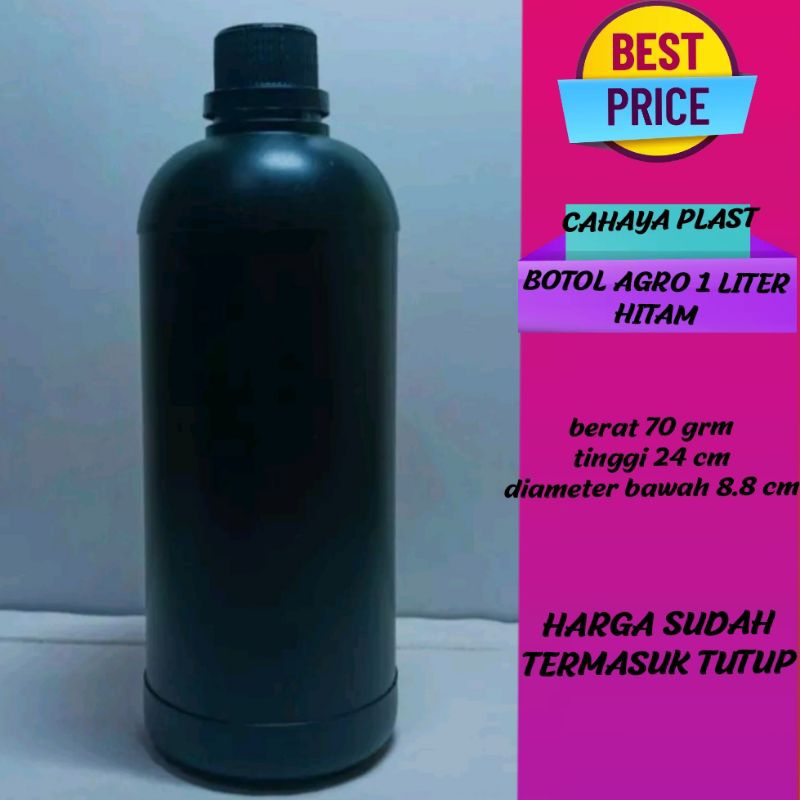 Jual Botol Agro 1 Liter-Botol Labor 1 Liter-Botol Plastik 1 Liter Hdpe ...