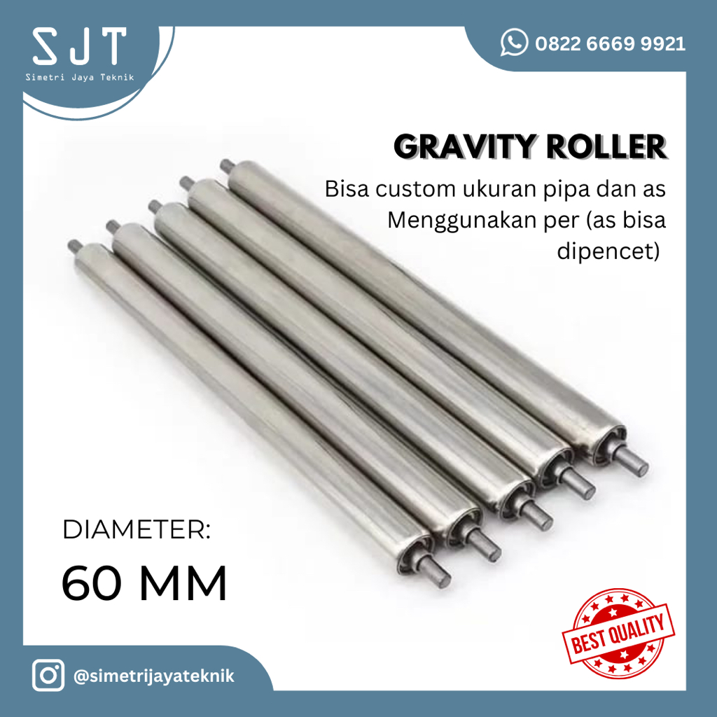 Jual Gravity Roller - Roll Gravity Conveyor 2.5 inch (60mm) | Shopee Indonesia
