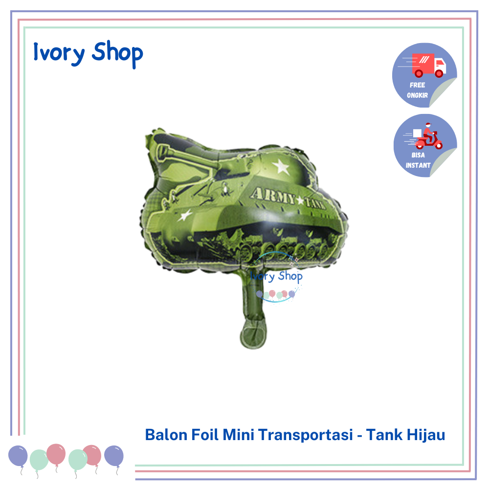 Jual Balon foil mini transportasi laut / kapal selam / tank / speed ...