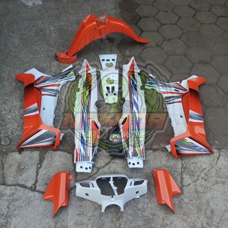 Jual FULLSET FULL SET BODY HALUS FIZ R EDISI 2004 OREN PUTIH CUSTOM ...