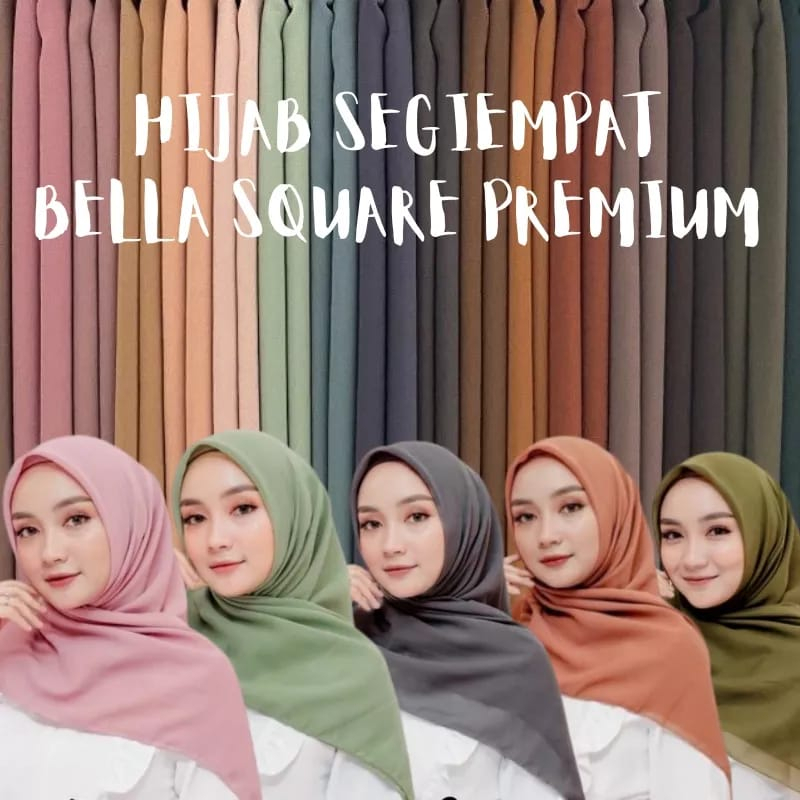 Jual BELLA SQUARE HIJAB SEGIEMPAT - Kerudung Segi empat Bella Square ( Full Warna BISA COD ...
