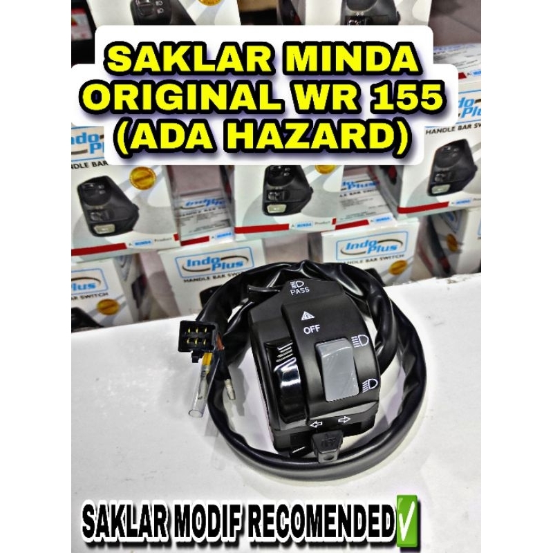 Jual SAKLAR KIRI WR155 MINDA (ADA HAZARDNYA) ORIGINAL BISA MODIF KE ...