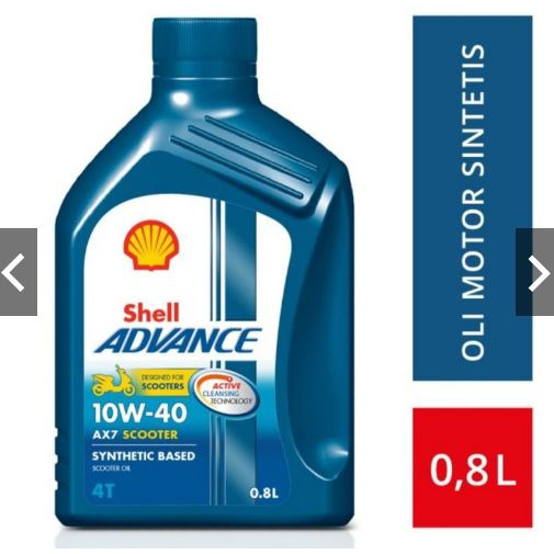 Jual Oli Shell Advance AX7 10/30 10/40 Scooter Matic/ AX5 matic 10/30 ...