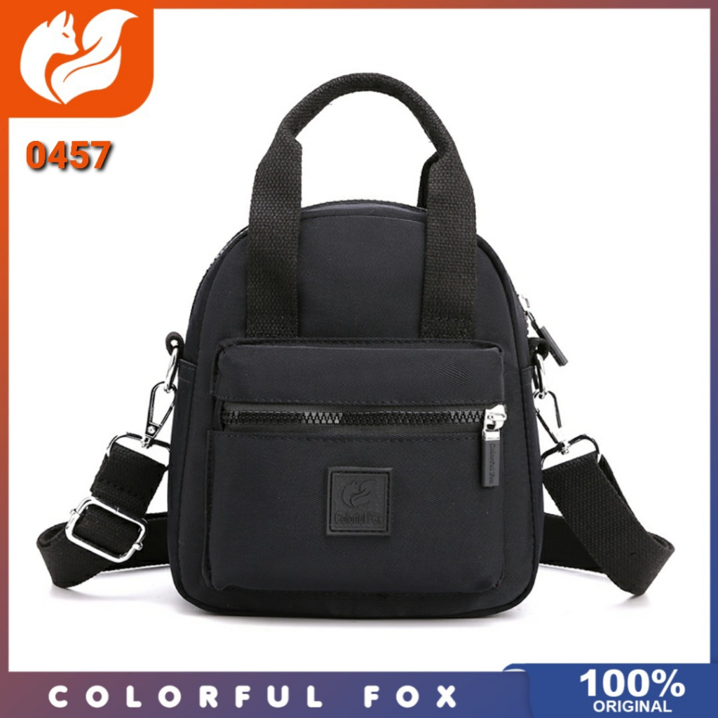 Jual Colorful fox ori - Tas selempang wanita colorful fox 0457 nilon ...