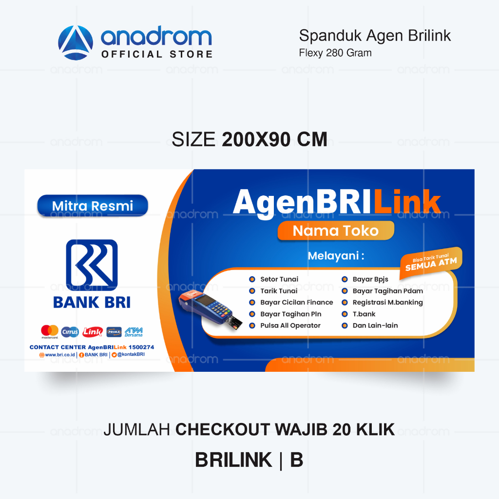 Jual Spanduk Atribut Wajib Agen Brilink | Banner Agen Brilink ...