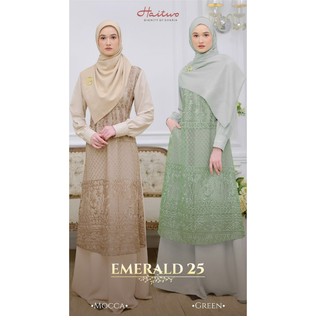 Jual GAMIS SET NIBRAS TERBARU HAITWO EMERALD 25 [BISA COD] | Shopee ...