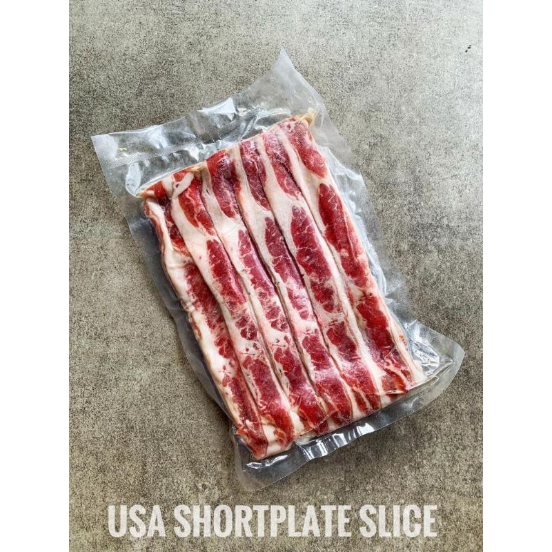 Jual Usa shortplate beef slice 100% halal thoyib / daging slice full ...