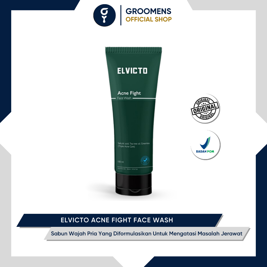 Jual Elvicto Acne Fight Face Wash 100 ml | Shopee Indonesia
