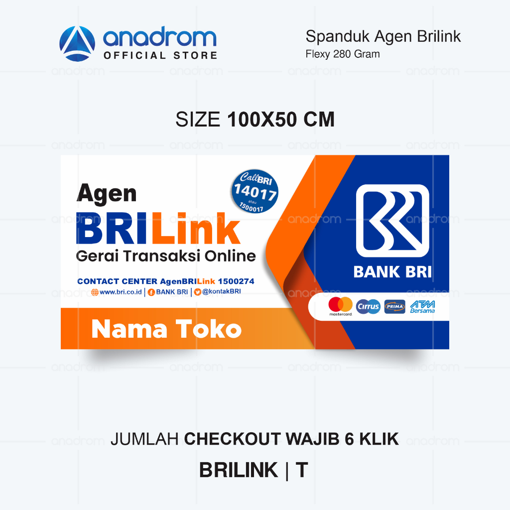Jual Spanduk Atribut Wajib Agen Brilink | Banner Agen Brilink ...