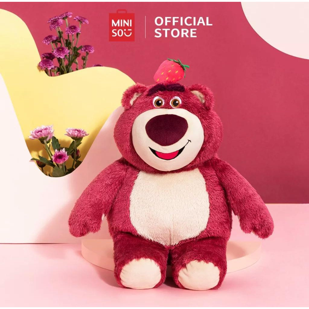 Jual Miniso Boneka Lotso Strawberry Boneka Toy Story Lotso Bear Plush ...