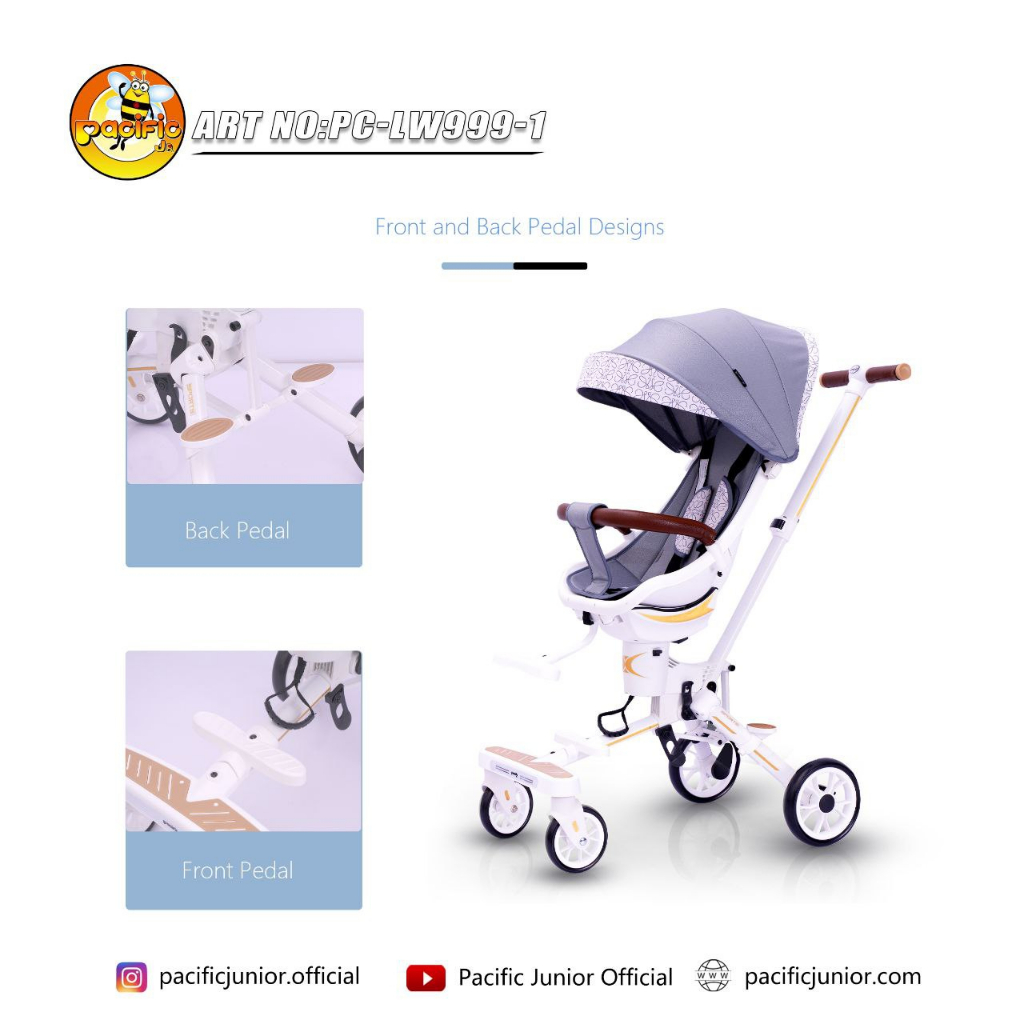 Jual MAGIC STROLLER PACIFIC BABY KERETA DORONG ANAK BAYI LW 999-1 CABIN | Shopee Indonesia