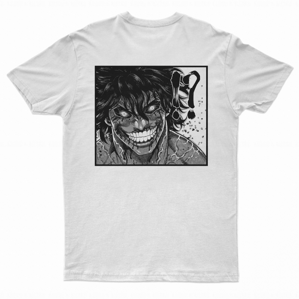 Jual Tshirt Manga Kengan Ashura White Kaos Lengan Pendek Anime Manga ...