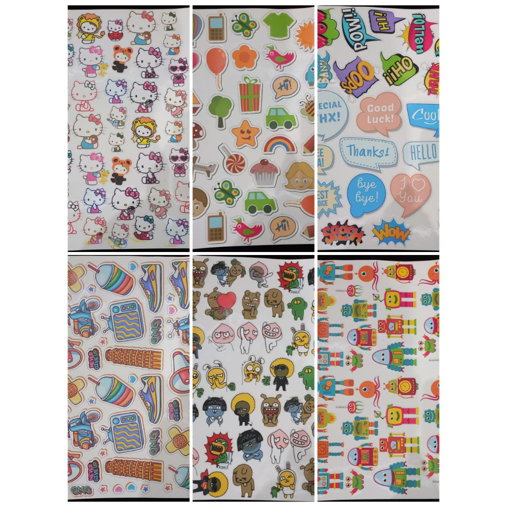 Jual Paket Sticker Karakter Cutting | Shopee Indonesia