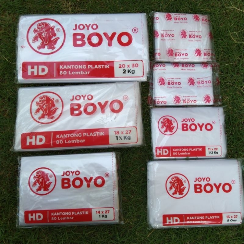 Jual plastik HD BOYO 2 ons,1/4 kg,1/2 kg,8 ons,1 kg,1 1/2 kg,2 kg ...