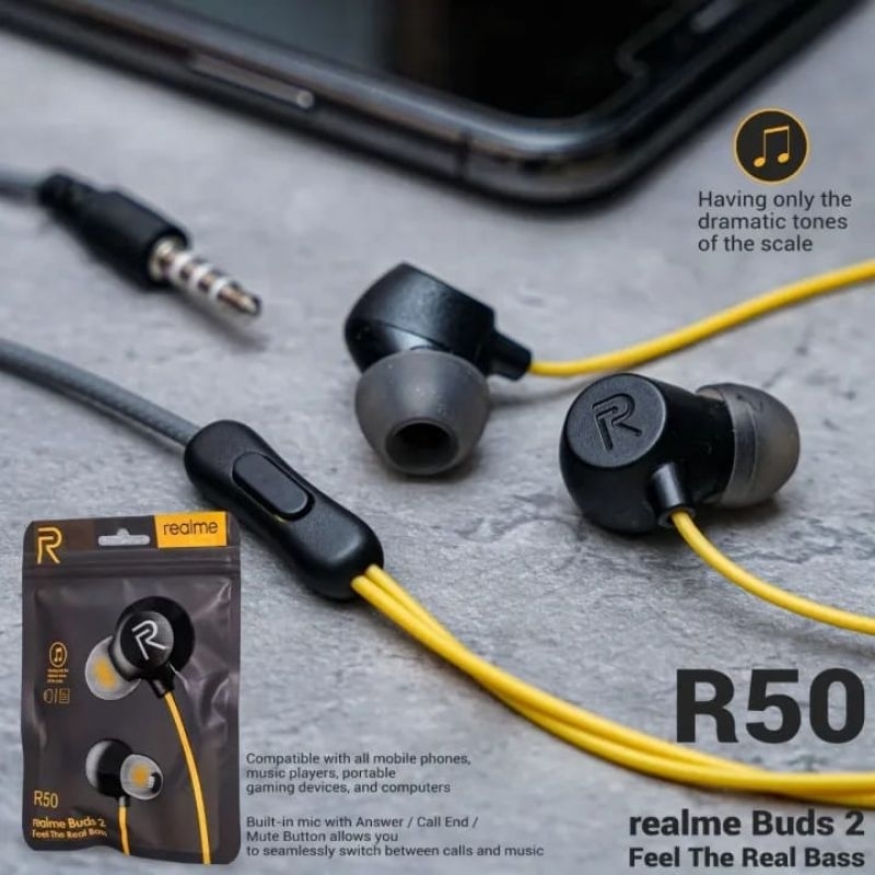 Jual Headset Realme Buds R50 Extraa Bass | Shopee Indonesia