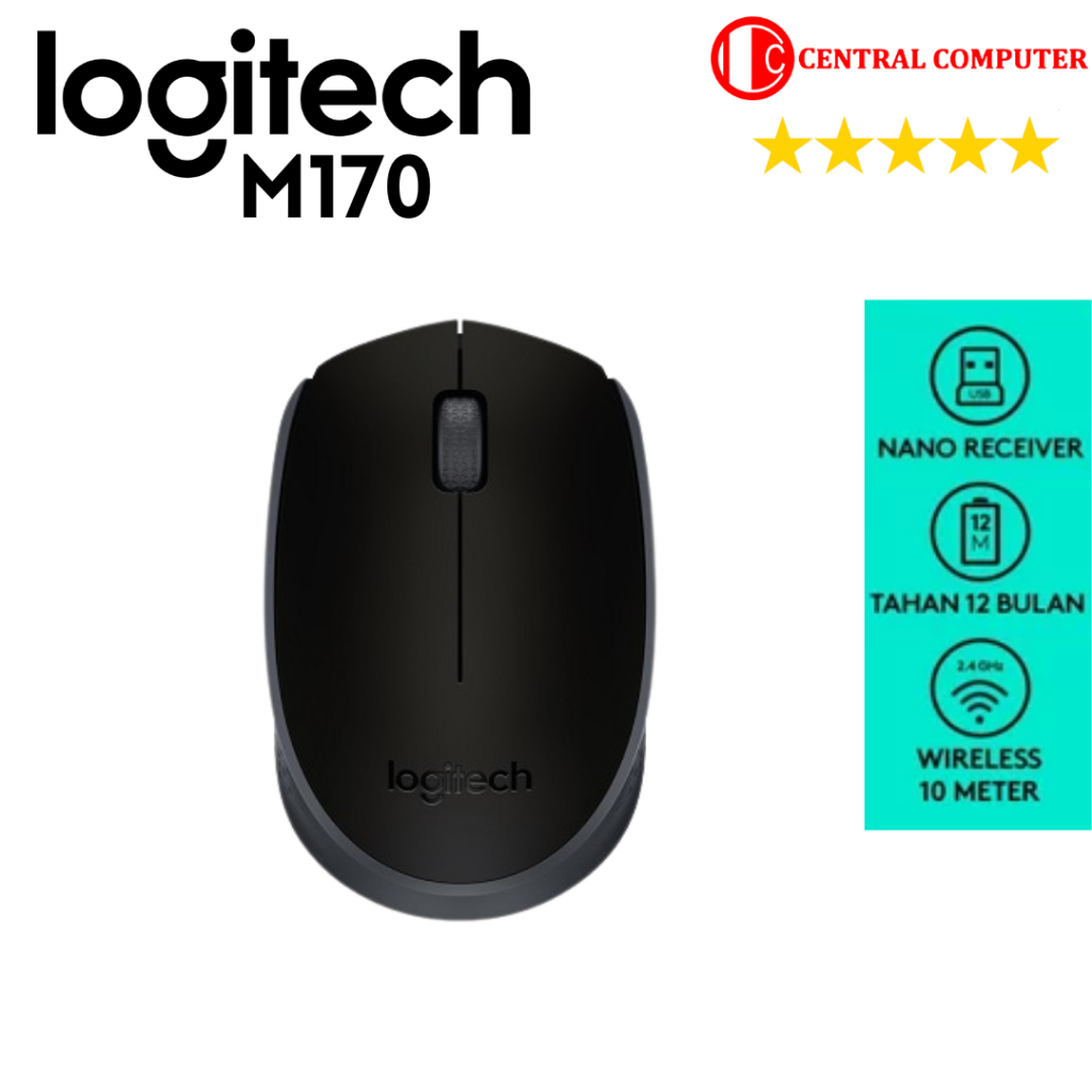 Jual Logitech M170 Mouse Wireless Untuk Windows | Shopee Indonesia