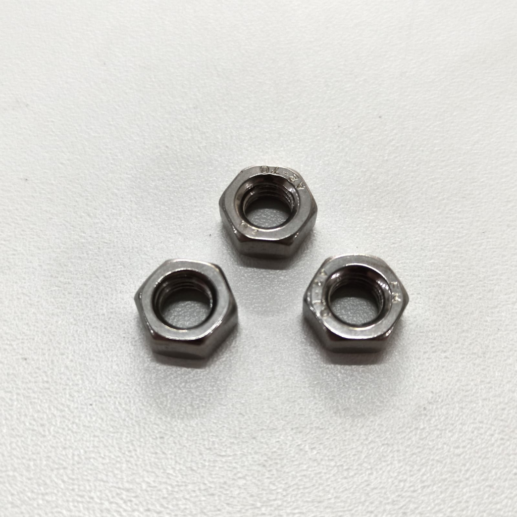 Jual Mur Stainless M5 M6 M8 M10 drat 1.25 | Shopee Indonesia