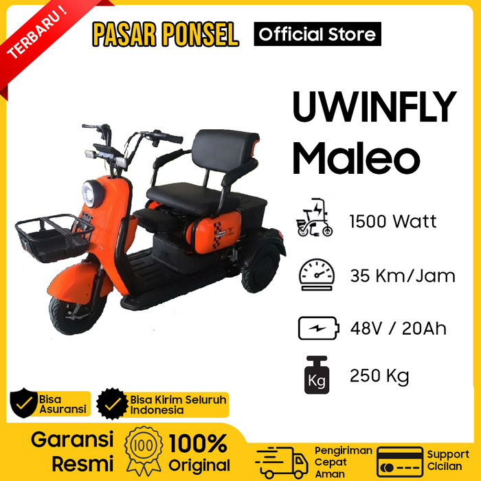 Jual UWINFLY MALEO RODA 3 MOTOR LISTRIK GARANSI RESMI TERMURAH | Shopee ...