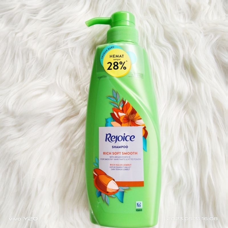 Jual Shampoo Rejoice Jeju rose, Anti Ketombe/dandruff, Rich Soft Smooth 450 ml | Shopee Indonesia