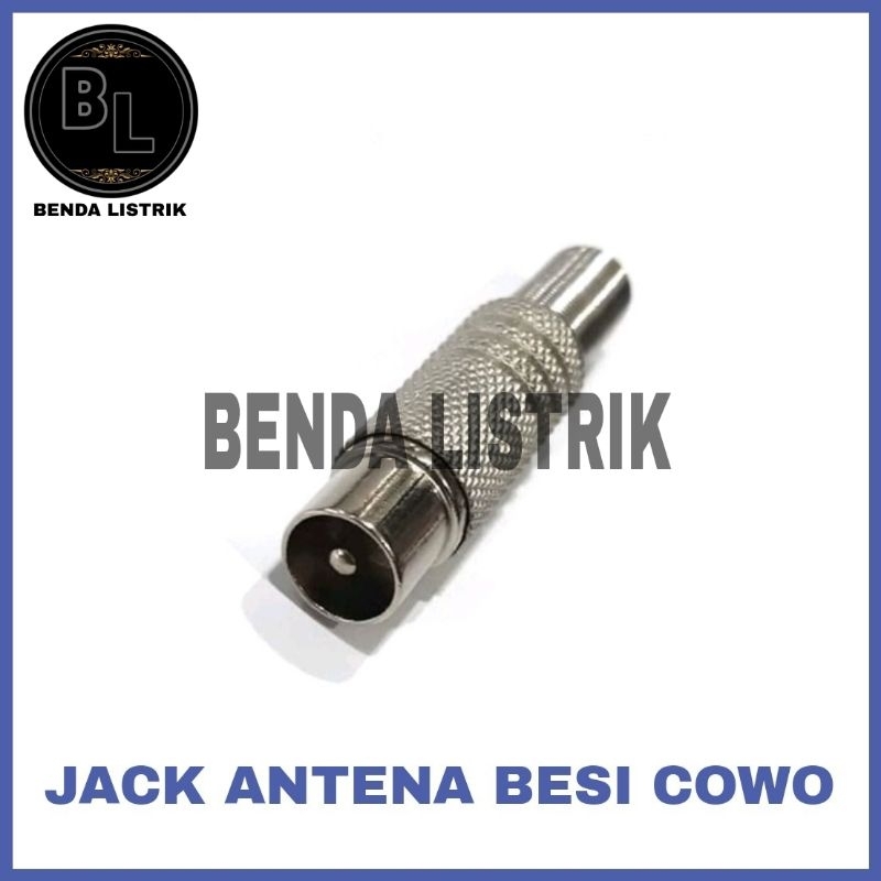 Jual Jack Antena Cowo Besi - Colokan Antena Male Besi - Jack TV Cowo ...