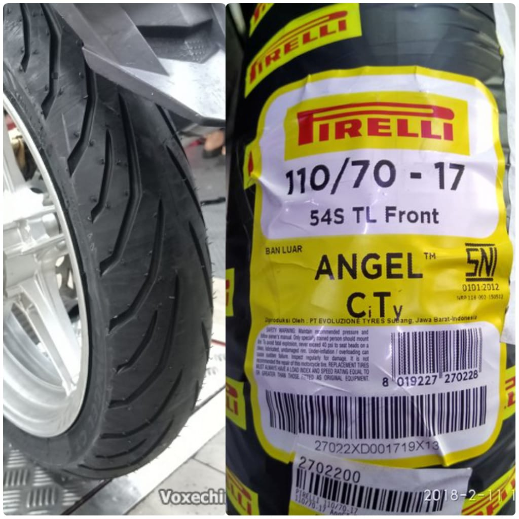 Jual BAN 110/70 -17 R17 PIRELLI Angel CiTy 110/70 -17 M/54S | Shopee ...