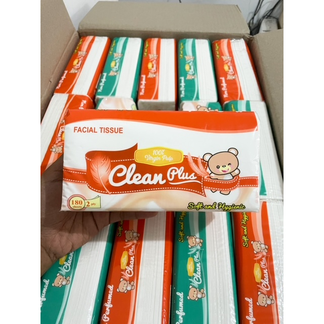 Jual Tissue Clean Plus 180 sheet Murah | Shopee Indonesia