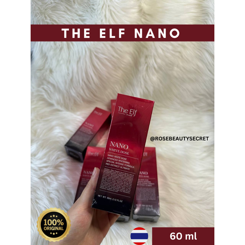 Jual THE ELF NANO WHITE DOSEADVANCE WHITENING BODY SERUM 60Ml Thailand ...