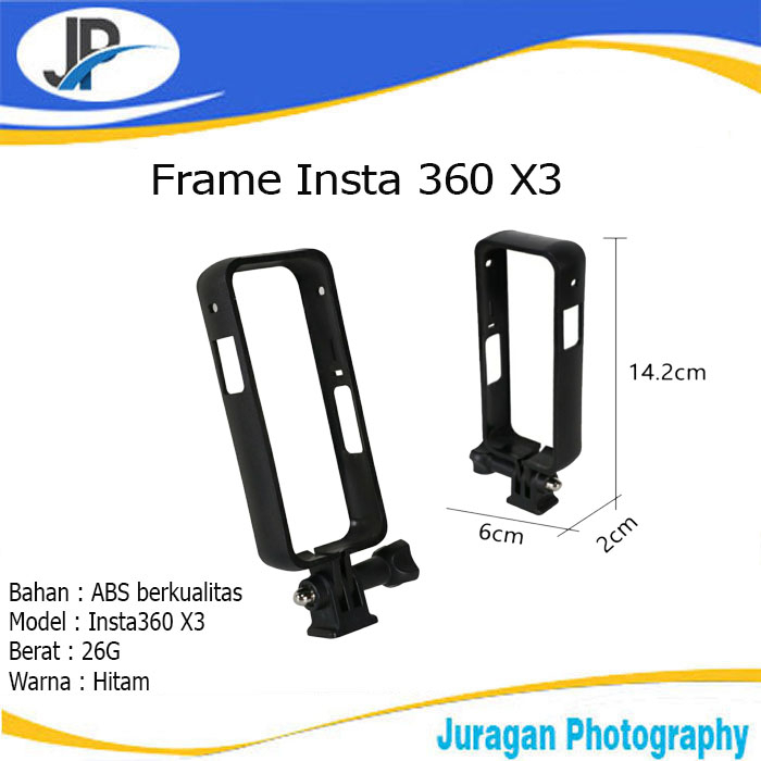 Jual Frame Insta 360 X3 / Bingkai Plastik Insta 360 X3 / Anti Gores ...